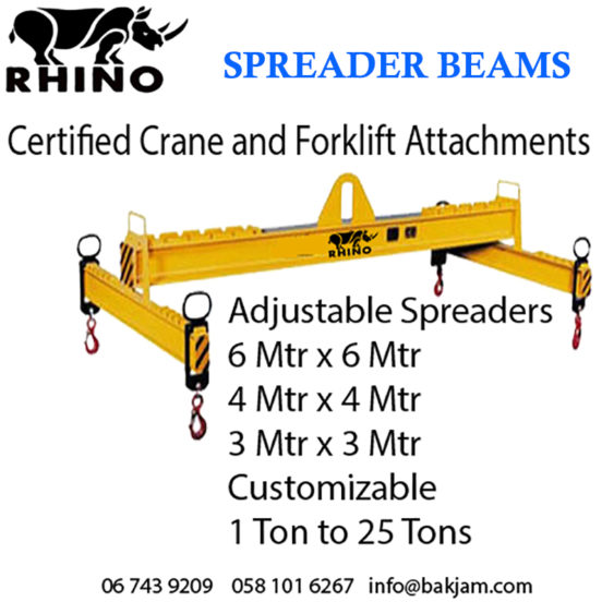 SPREADER BEAMS-SPREADER BARS-CRANE ATTACHMENTS