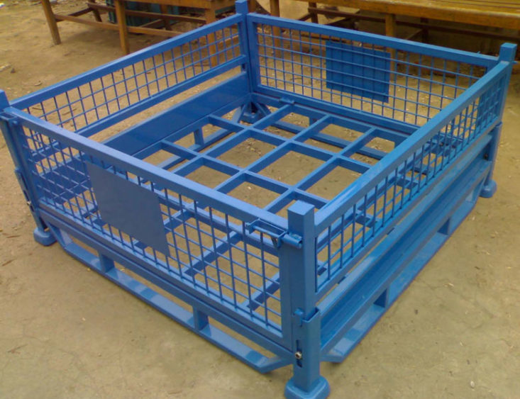 STACKABLE STEEL PALLET CONVERTERS GALVANIZED STACKABLE