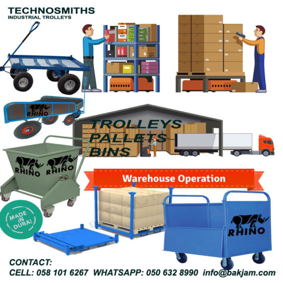INDUSTRIAL TROLLEYS MANUFACTURERS-RACKS AND BINS