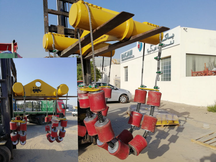 PIPE CRADLES DUBAI RIGGING PIPE LAYING ROLLING