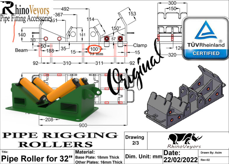 PIPE RIGGING ROLLERS IN DUBAI- BEAM CLAMP RIGGING ROLLERS