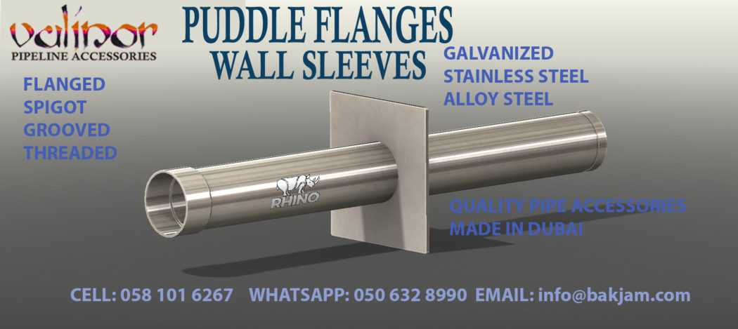 PUDDLE FLANGES WALL SLEEVES STEEL-STAINLESS STEEL